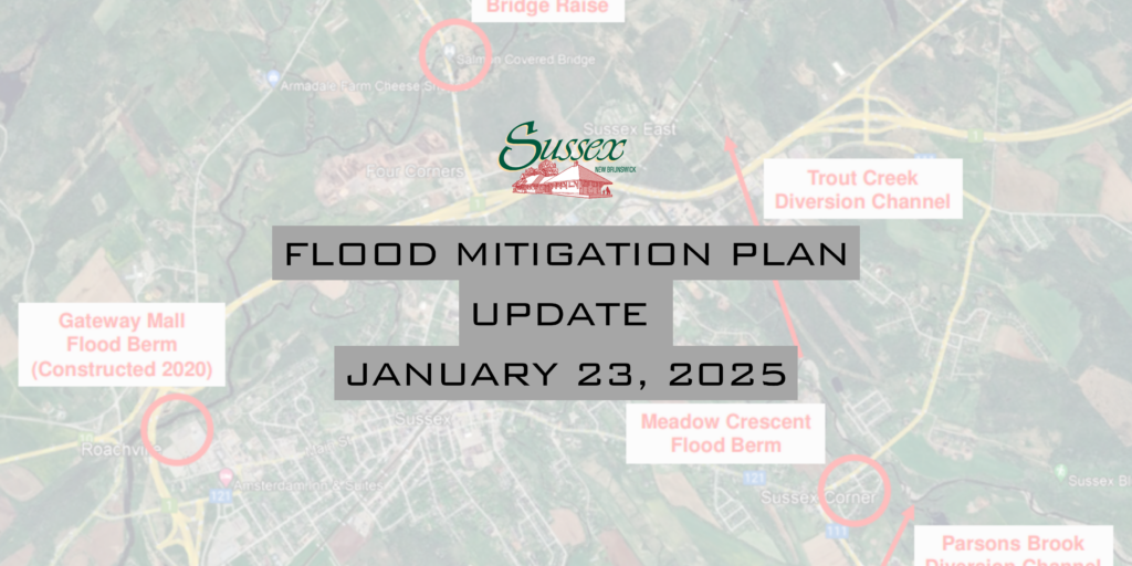 Flood Mitigation Plan Update – January 2025 – Sussex, New Brunswick